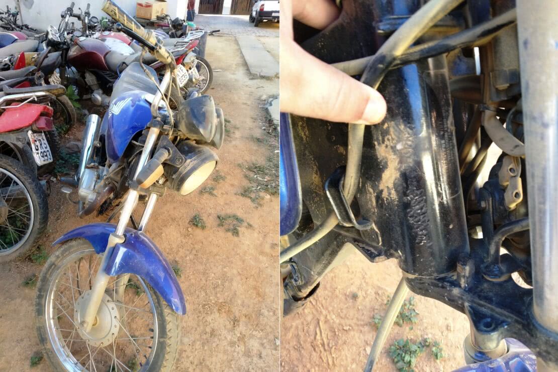 Moto com chassi pinado é apreendida durante Operação Força Tática no ...