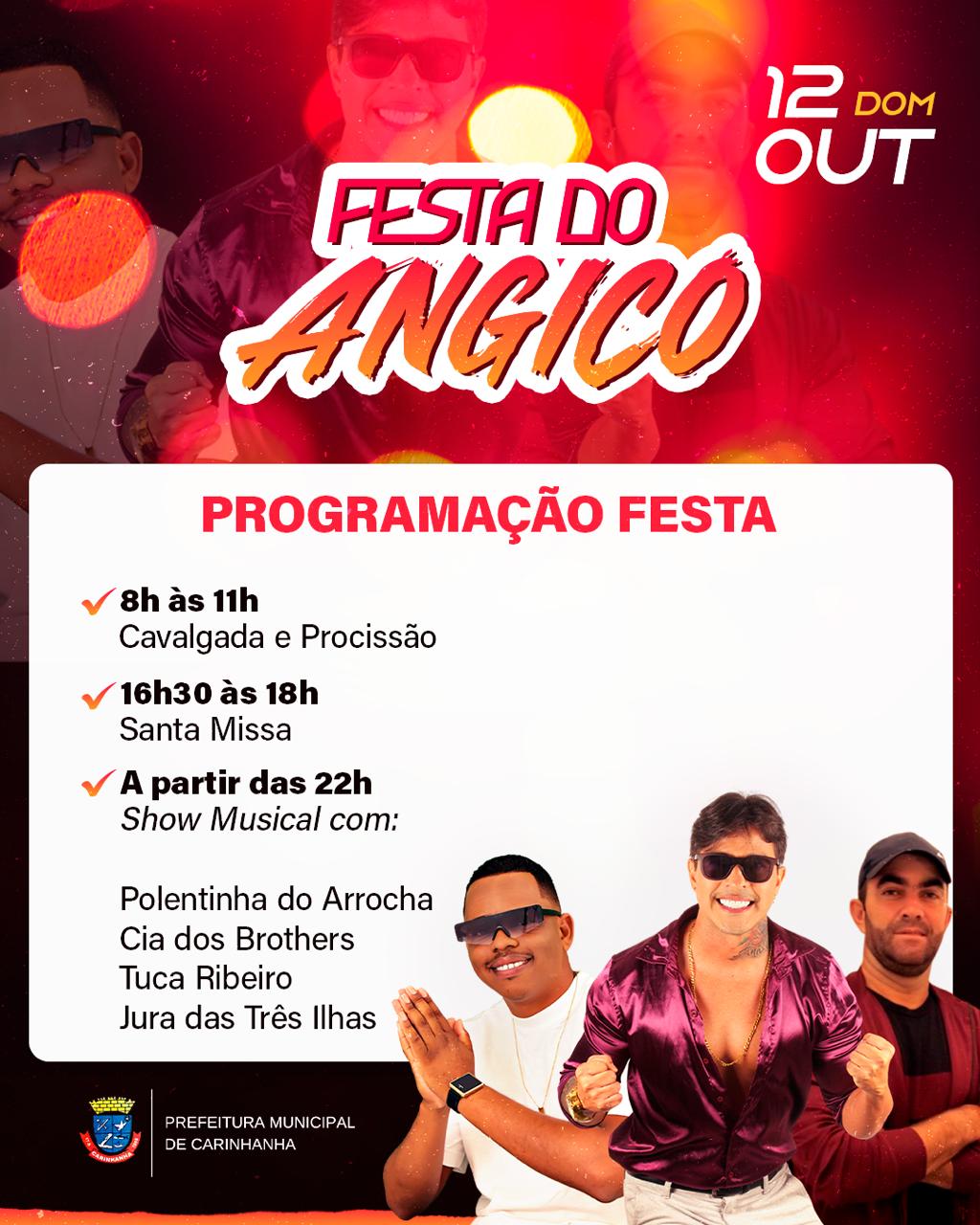 Carinhanha divulga programação da Festa do Angico 2025 - Folha do Vale